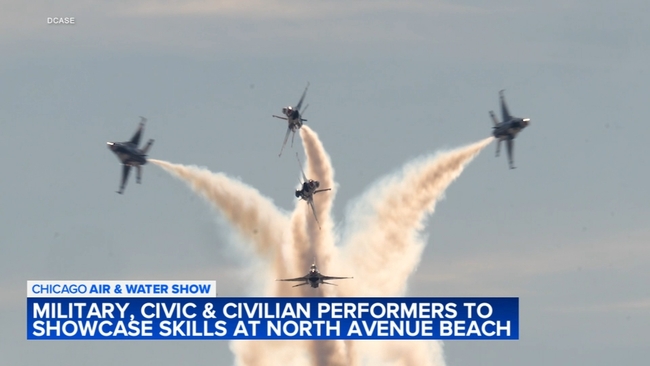Chicago Air & Water Show 2025: U.S. Air Force Thunderbirds, Army Golden ...