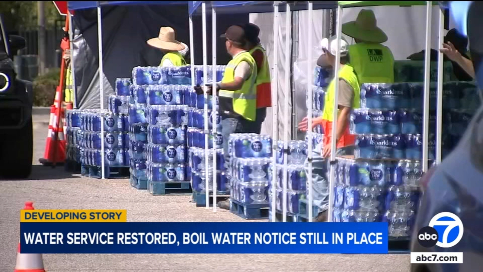 LADWP crews restore water service in Granada Hills, Porter Ranch but ...