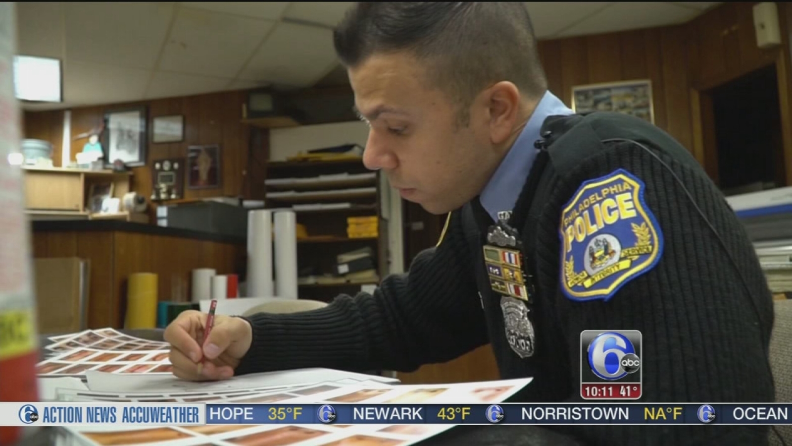 Philadelphia officer honors fallen heroes through art - 6abc Philadelphia