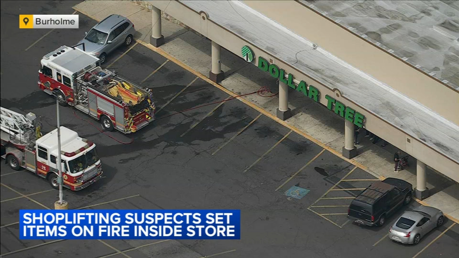 Shoplifters start fire in attempt to escape Dollar Tree store in the ...