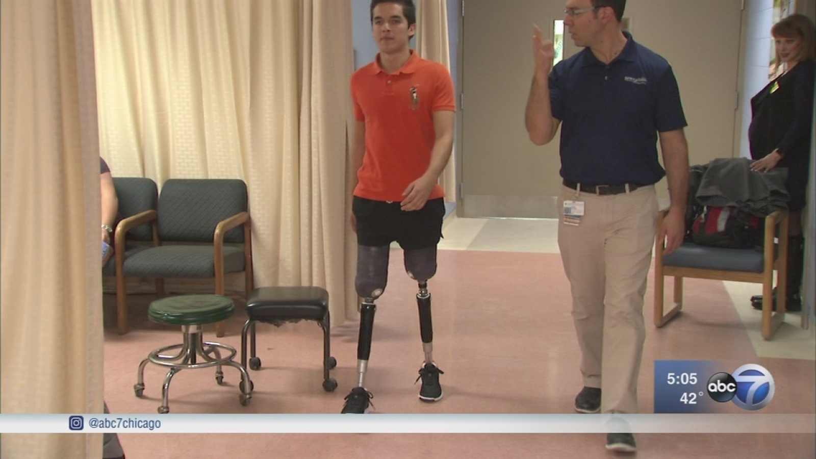 Boston Marathon bombing survivor helps teen get new prosthetic legs ...