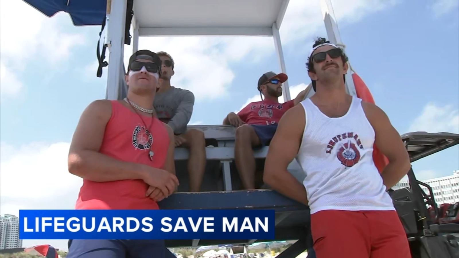 Atlantic City lifeguards save man's life after beach collapse - 6abc ...
