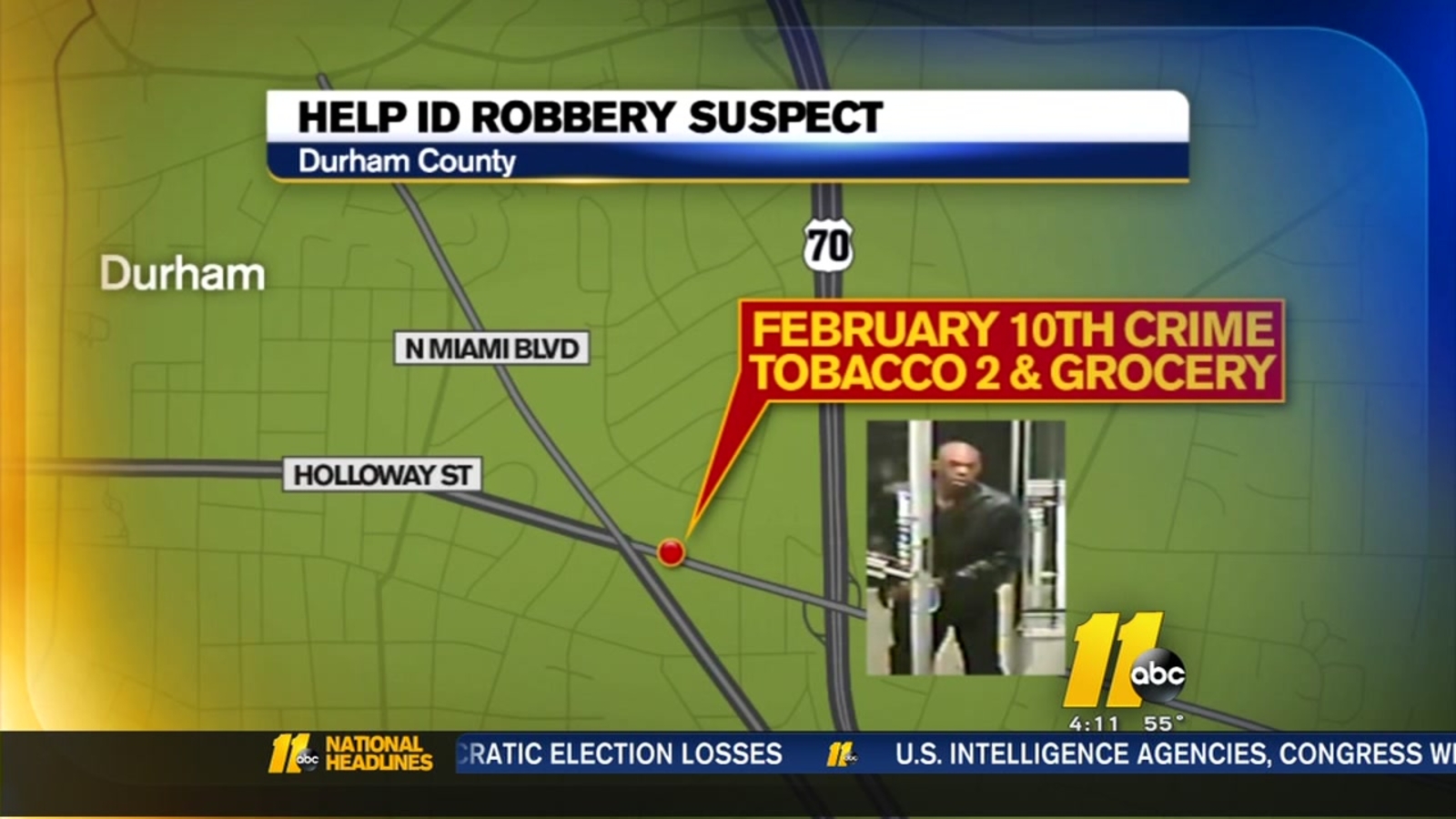 Durham Police seek help to identify robbery suspect - ABC11 Raleigh-Durham