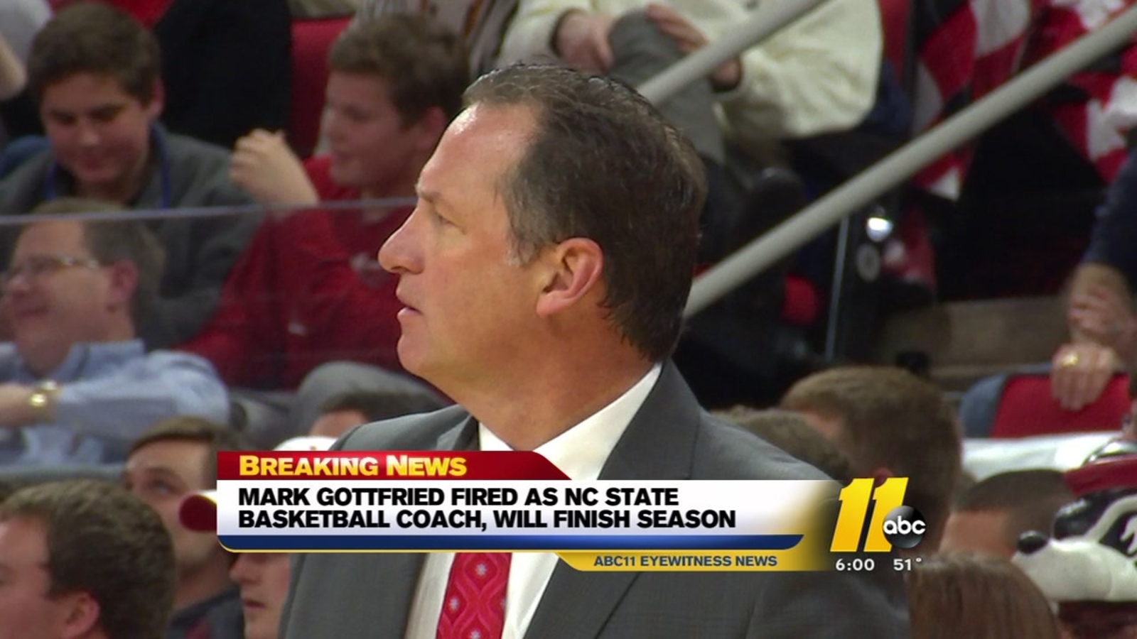 NC State confirms ABC11 report: Will part ways with coach Gottfried at ...