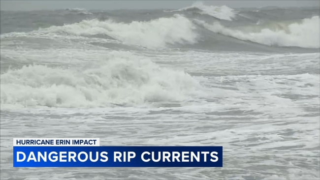 No swimming recommended at New Jersey and Delaware beaches as Hurricane ...