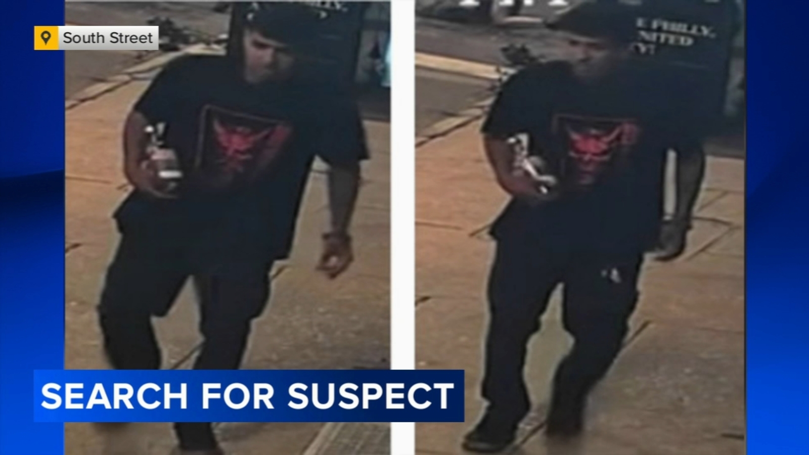 Philadelphia police release images of suspect in South Street bottle ...