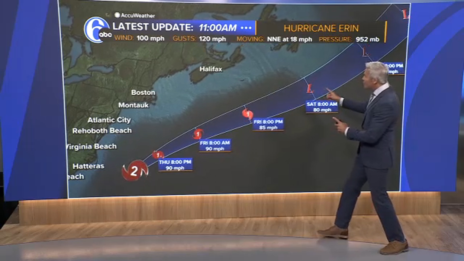 Jersey shore feeling impacts from Hurricane Erin as it races up the ...