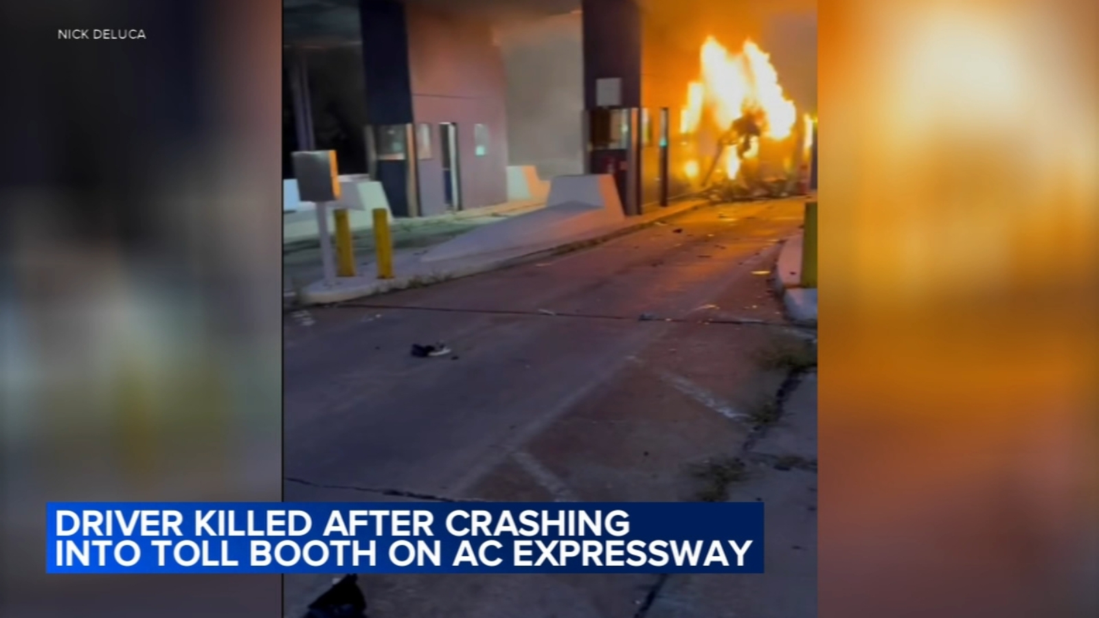 Fiery crash at Egg Harbor Toll Plaza on Atlantic City Expressway, in ...