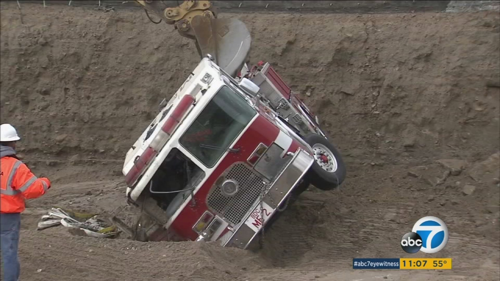 After storm erosion claims fire truck and big rig, 15 Fwy repairs to ...