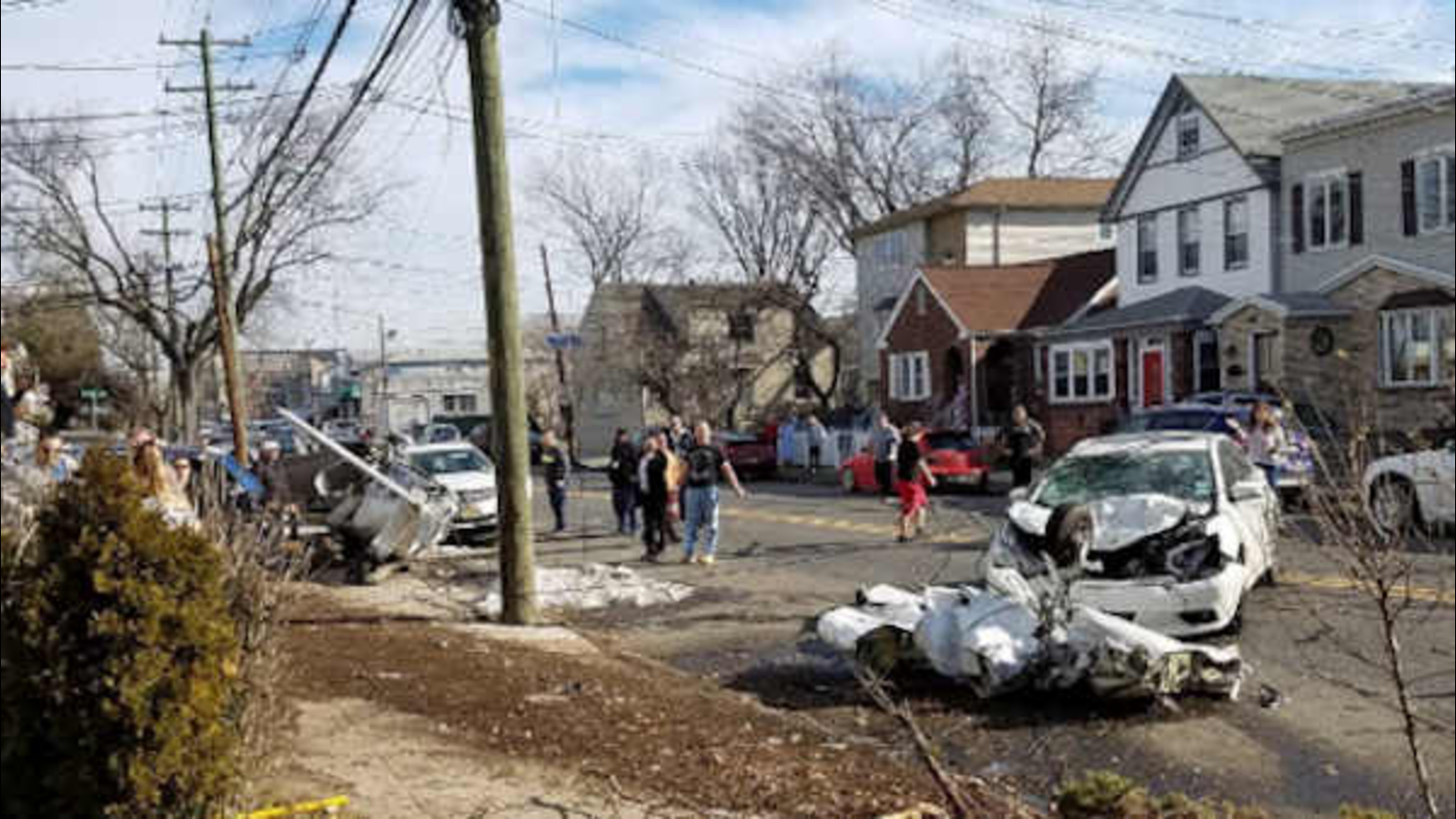 PHOTOS: Small plane crashes in Bayonne neighborhood - ABC7 New York