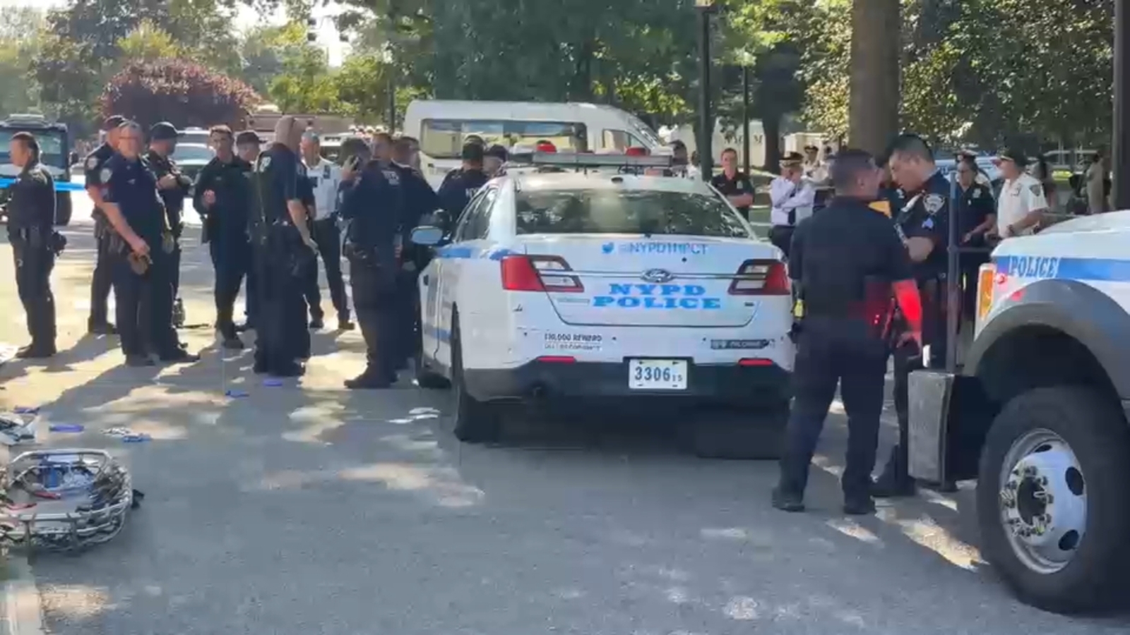 Man lying in street killed after police car drives over him in Flushing ...