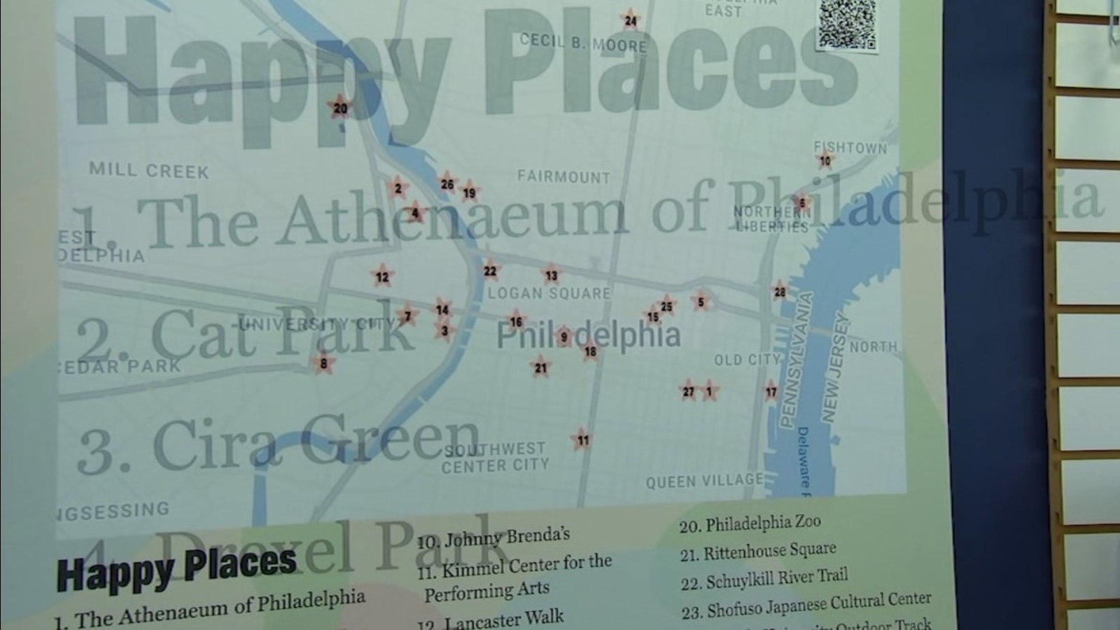 The Happiness Map includes 28 places to find your joy - 6abc Philadelphia