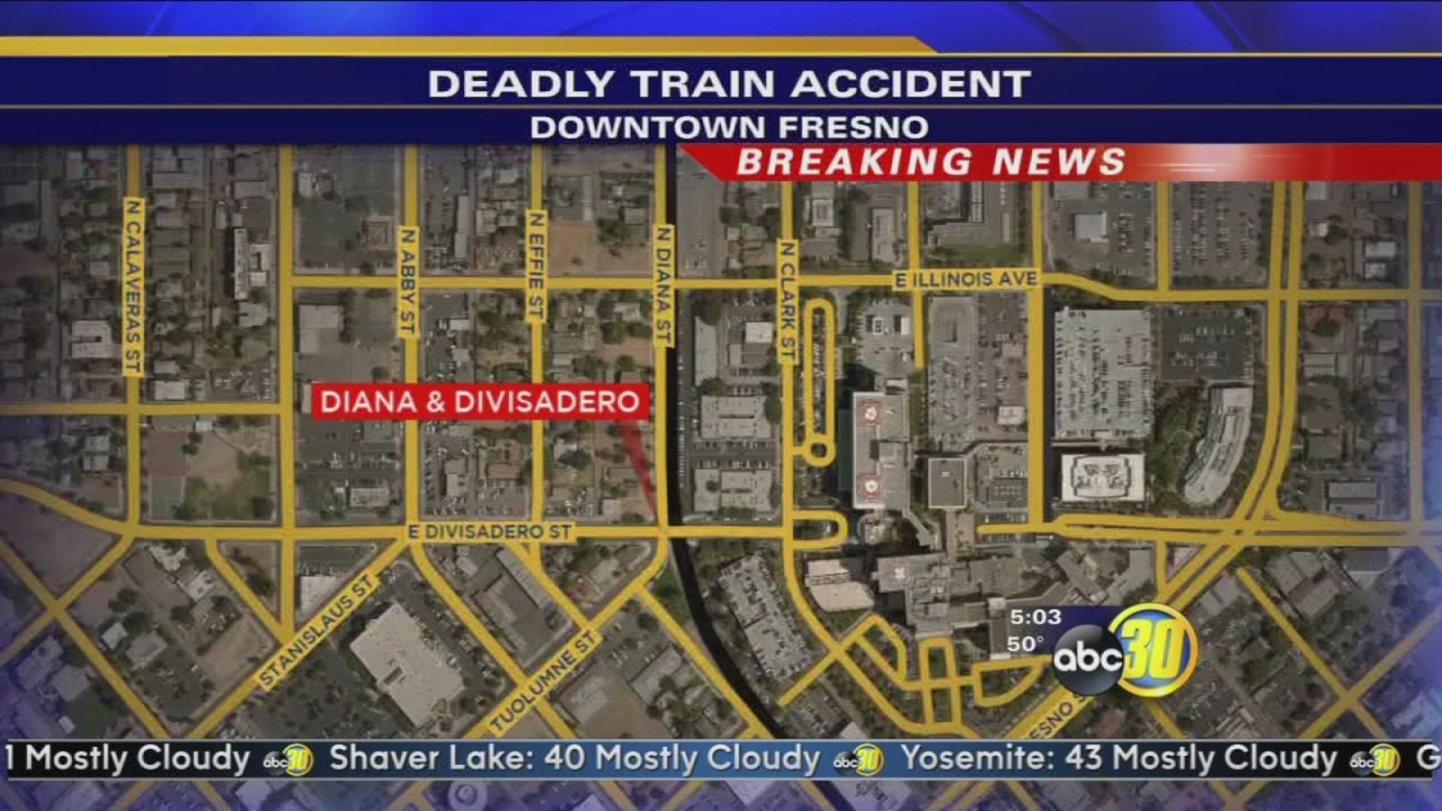 Man Hit By A Train In Downtown Fresno Abc30 Fresno