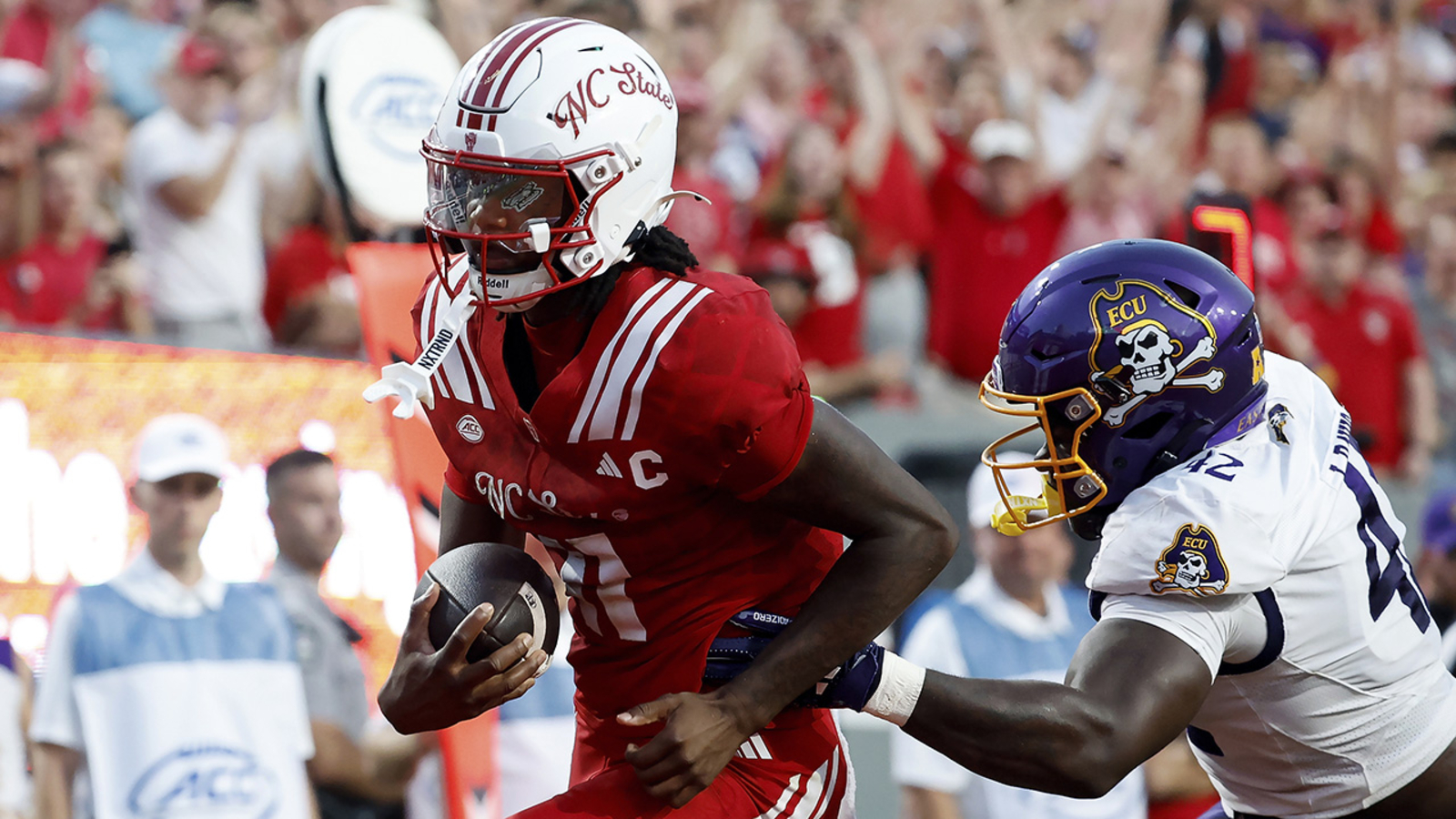 NC State gets payback, holds off ECU 24-17 in season opener - ABC11 ...