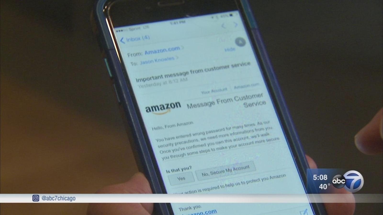 Phishing scheme could compromise your Amazon account - ABC7 Chicago