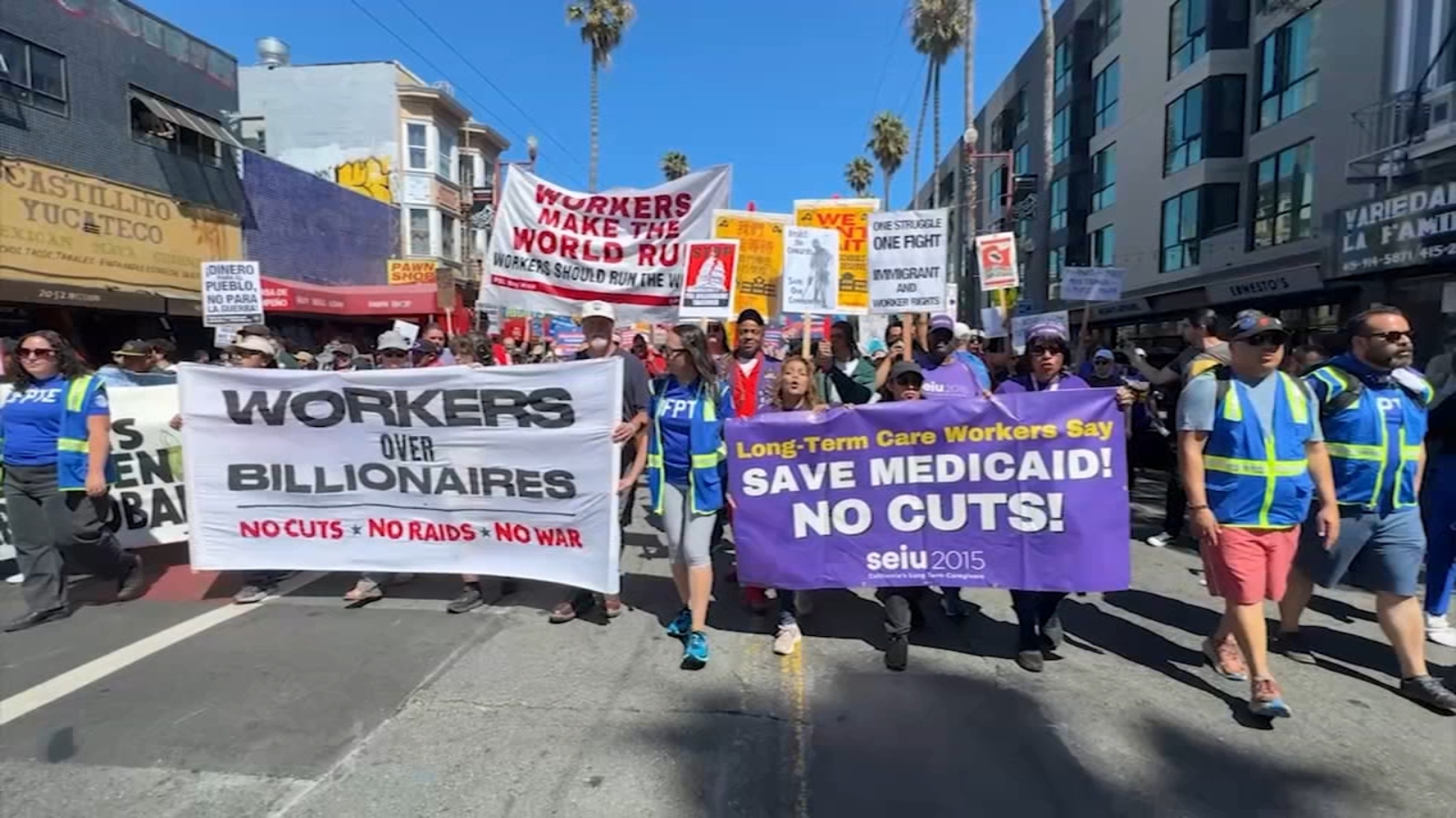 Labor Day protests held across San Francisco Bay Area to support ...