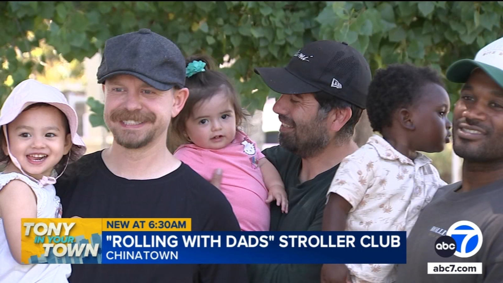 In LA's Chinatown, you may spot a group of dads running with strollers ...