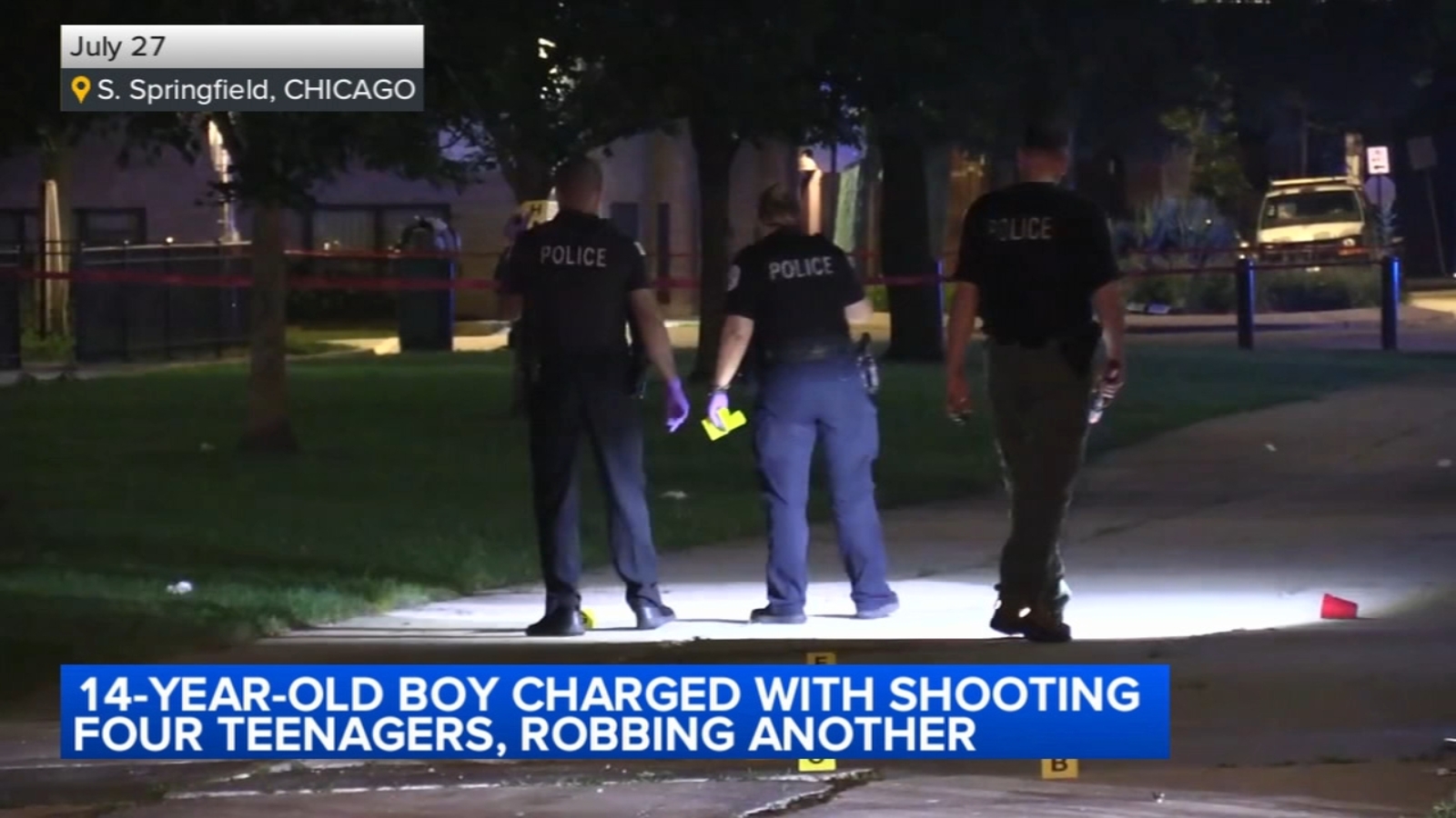 Chicago shooting: 14-year-old boy charged after 4 teens shot on ...