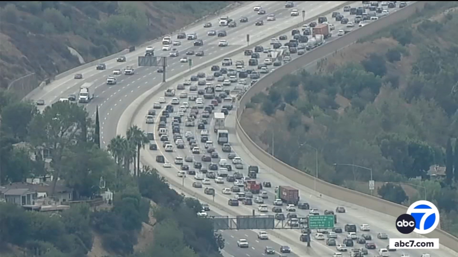 Los Angeles traffic: Expect delays as 405 Freeway in the Sepulveda Pass ...