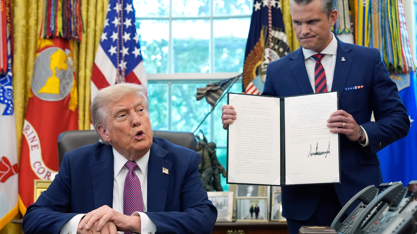 Trump signs order renaming Pentagon 'Department of War' - ABC7 New York