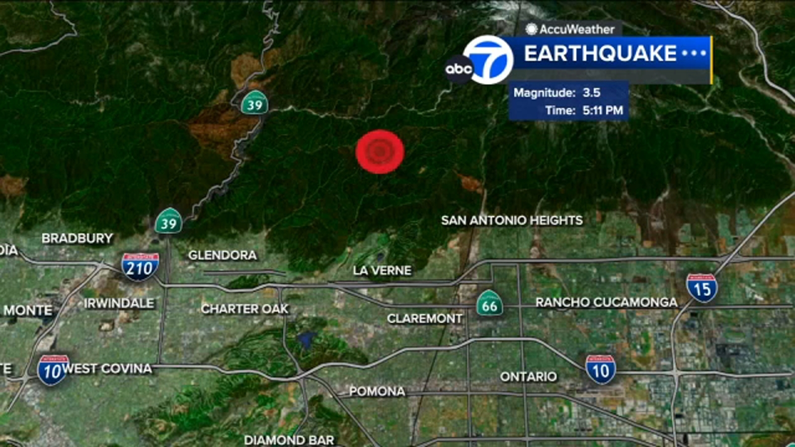 3.5-magnitude earthquake strikes near La Verne in Los Angeles County ...