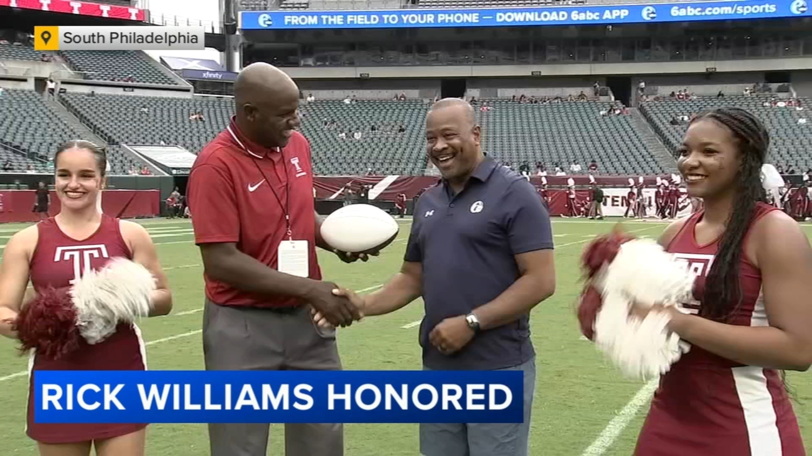 Action News anchor Rick Williams honored at Temple-Howard football game ...
