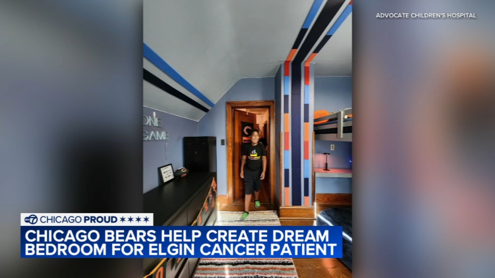 Chicago Bears help create dream bedroom for young Elgin cancer patient ...