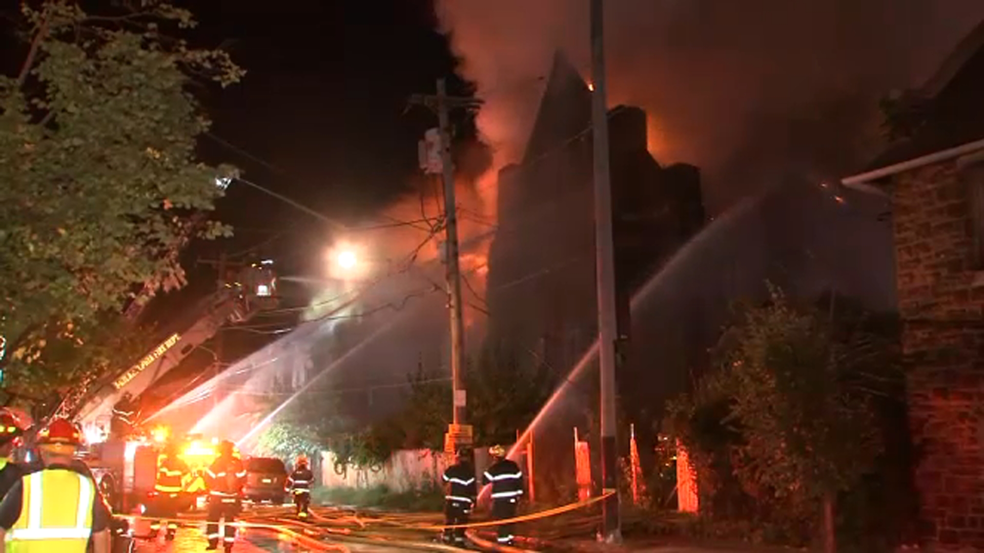 2-alarm fire destroys vacant church building in West Philadelphia ...
