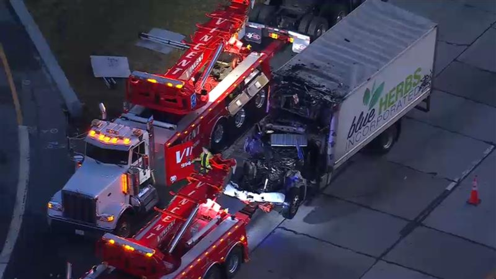 Box truck and tractor-trailer collide closing section of I-95 in New ...