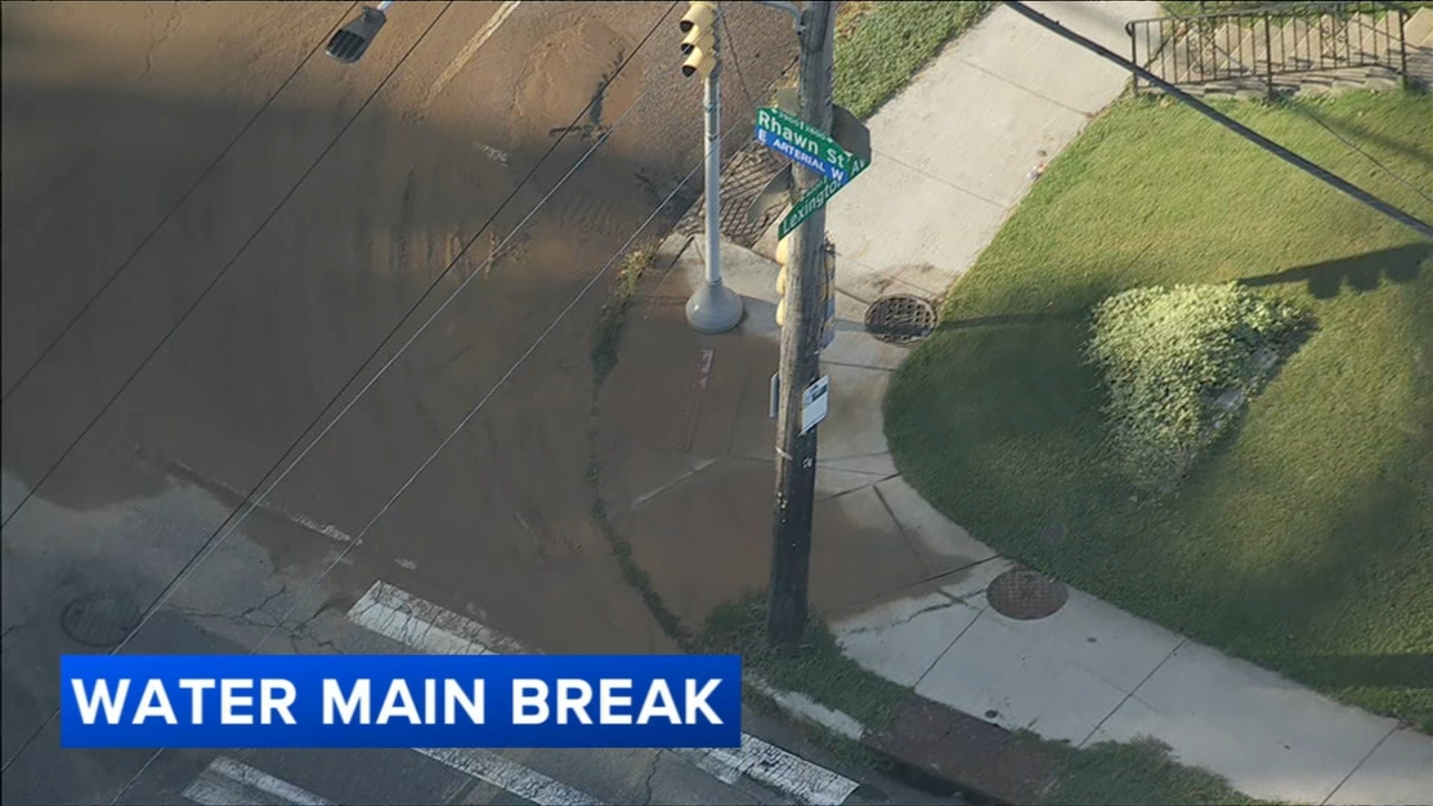Water main break causes partial road collapse in Philadelphia's Mayfair ...