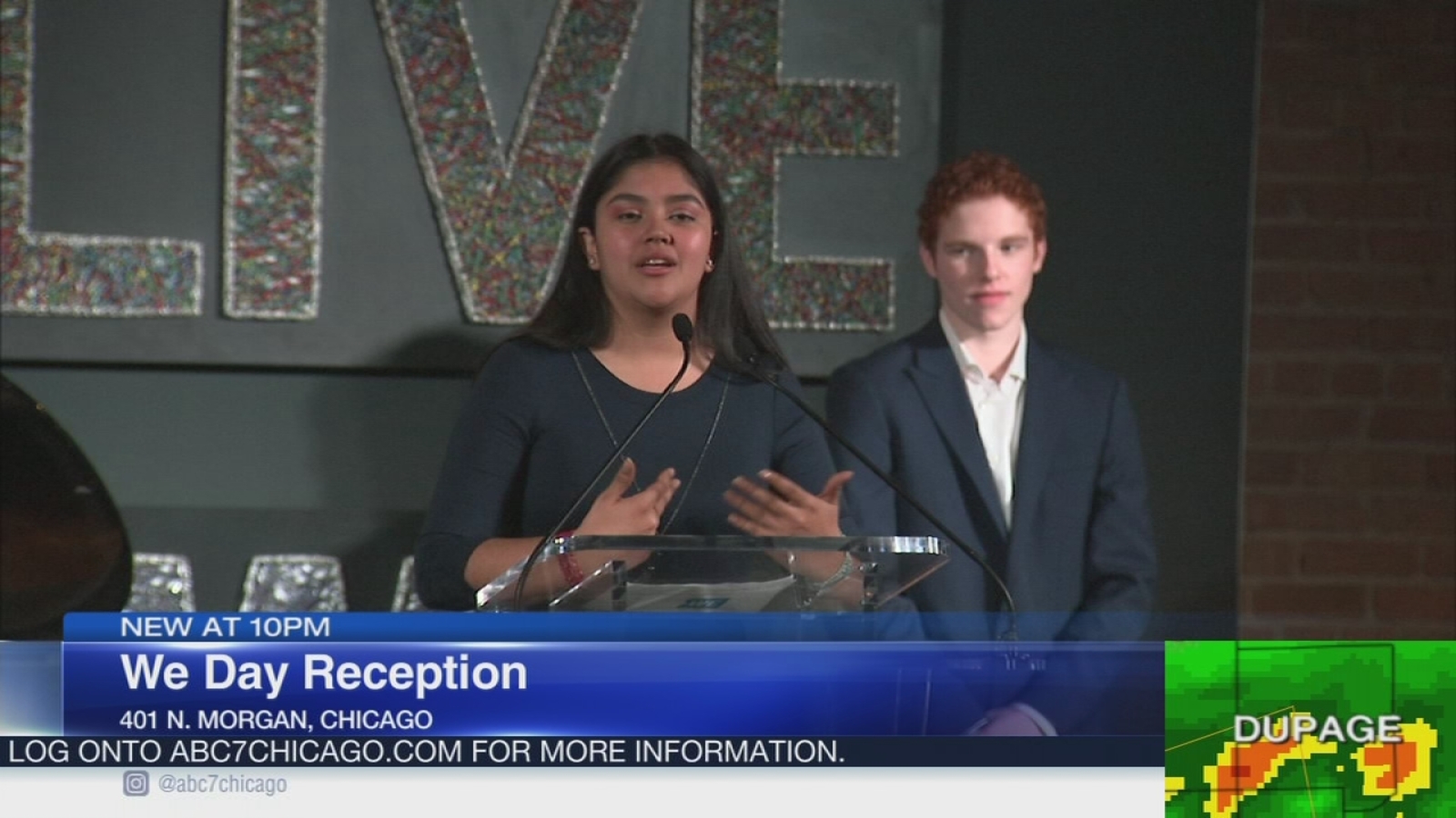 Reception held ahead of WE Day - ABC7 Chicago