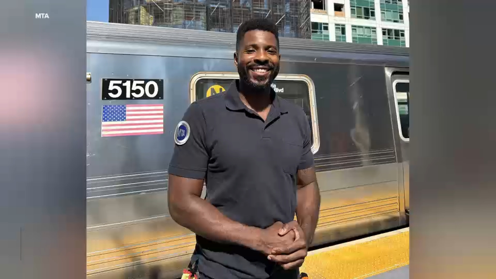 MTA Hero: Conductor Ray McKie saves teen who fell onto subway tracks in Queens - ABC7 New York