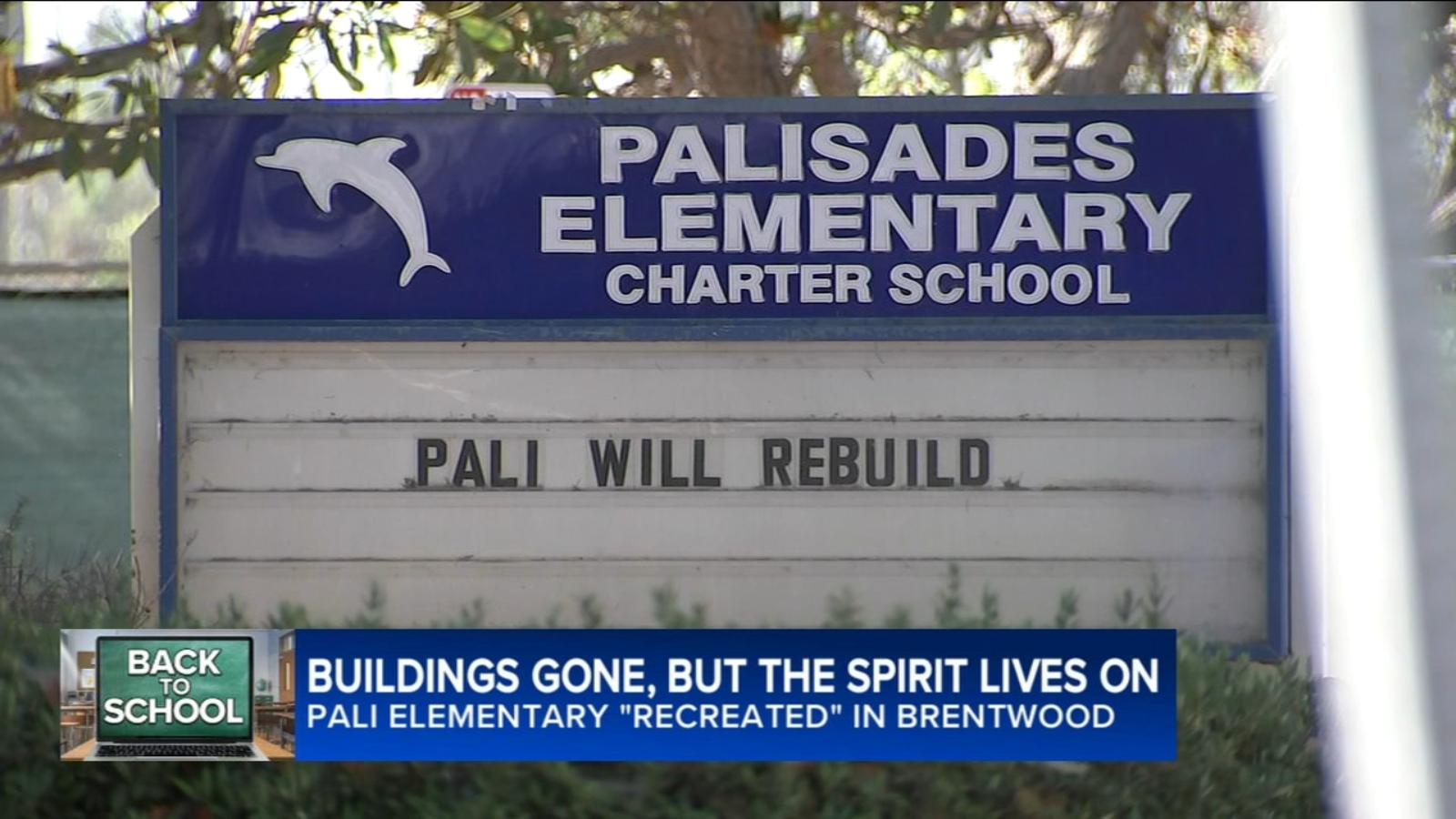 ABC7's Josh Haskell returns to Palisades Charter Elementary's temporary ...
