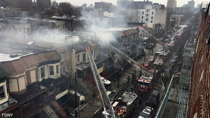 Rowhouse Fire - ABC7 New York