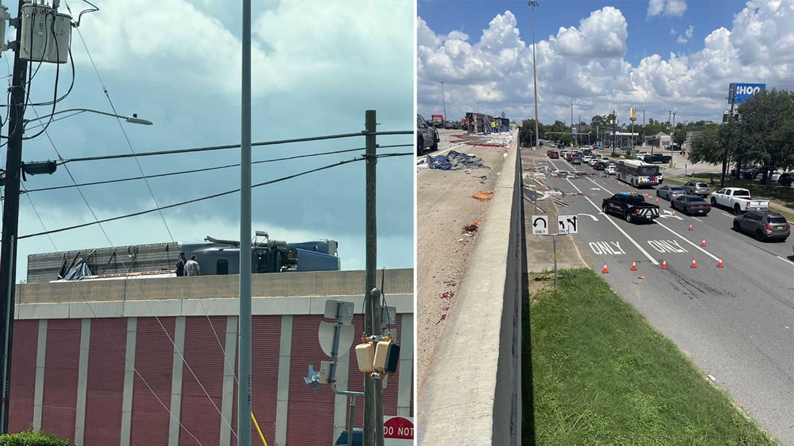 Multiple northbound lanes of West Loop at Beechnut shut down after 18 ...