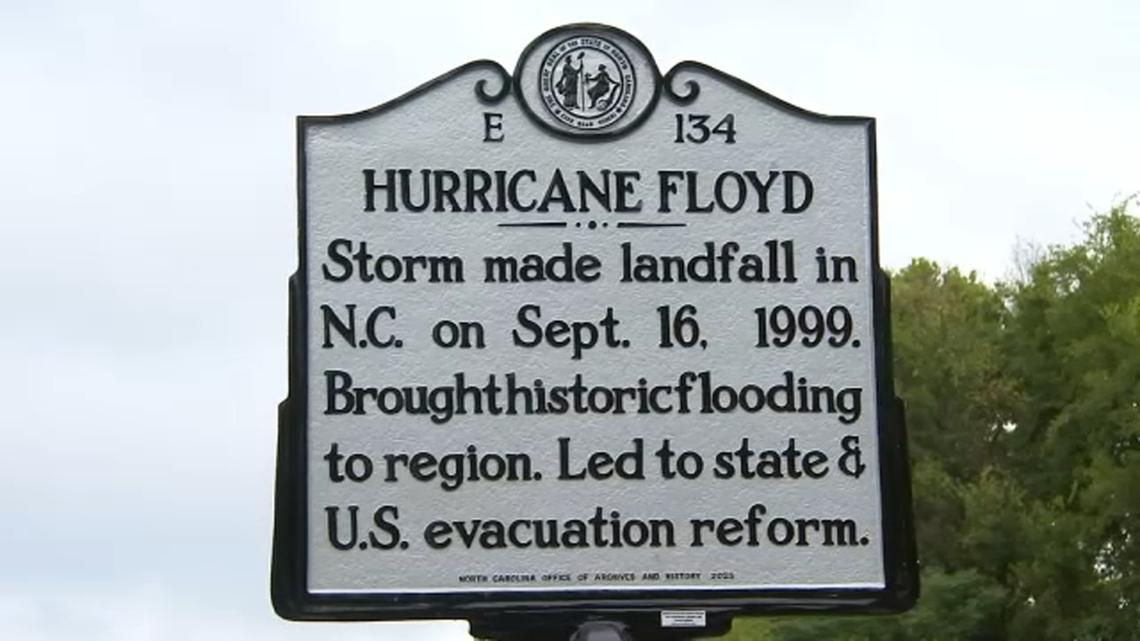 Hurricane Floyd | Historic marker put up in Princeville near Powell ...
