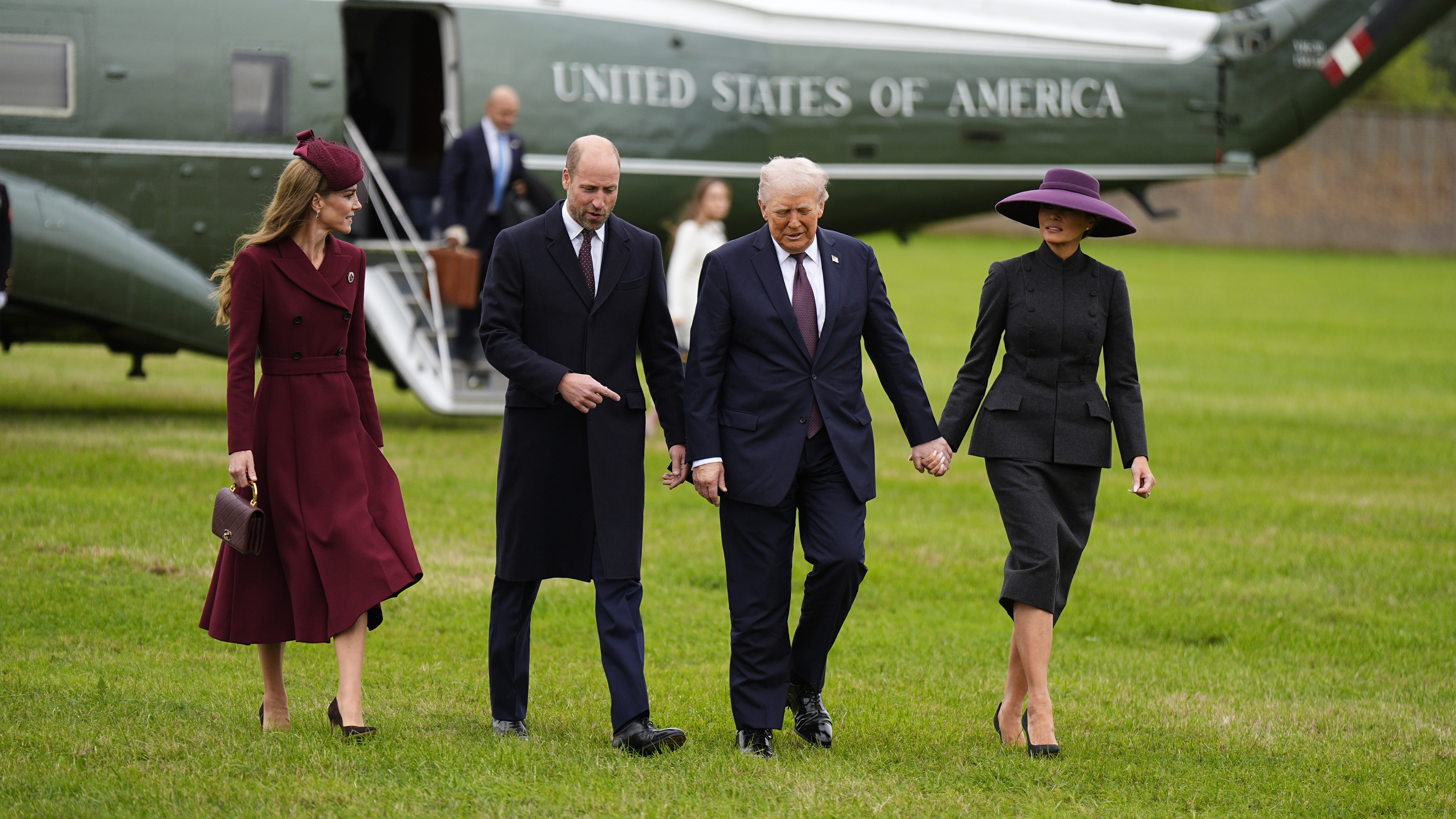 Trump arrives for UK state visit, welcomed by king, prince at Windsor ...