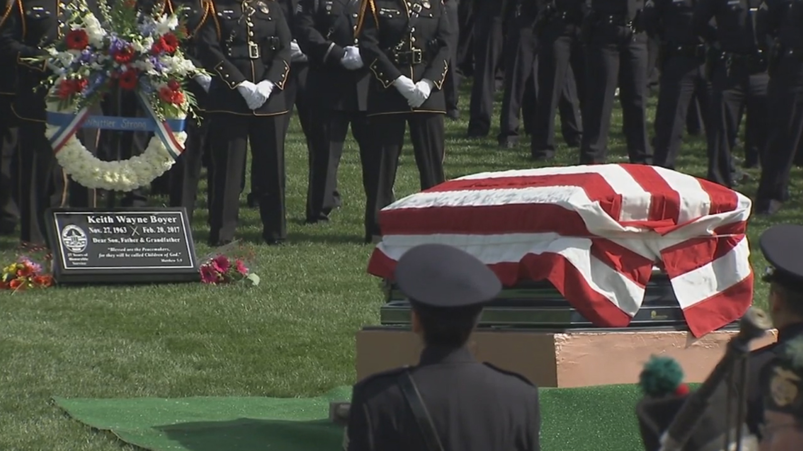 Slain Whittier Officer Keith Boyer honored during funeral - ABC7 Los ...
