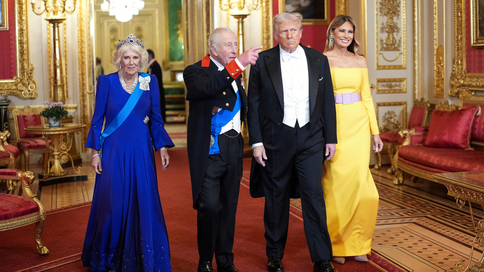 Trump arrives for UK state visit, welcomed by king, prince at Windsor ...
