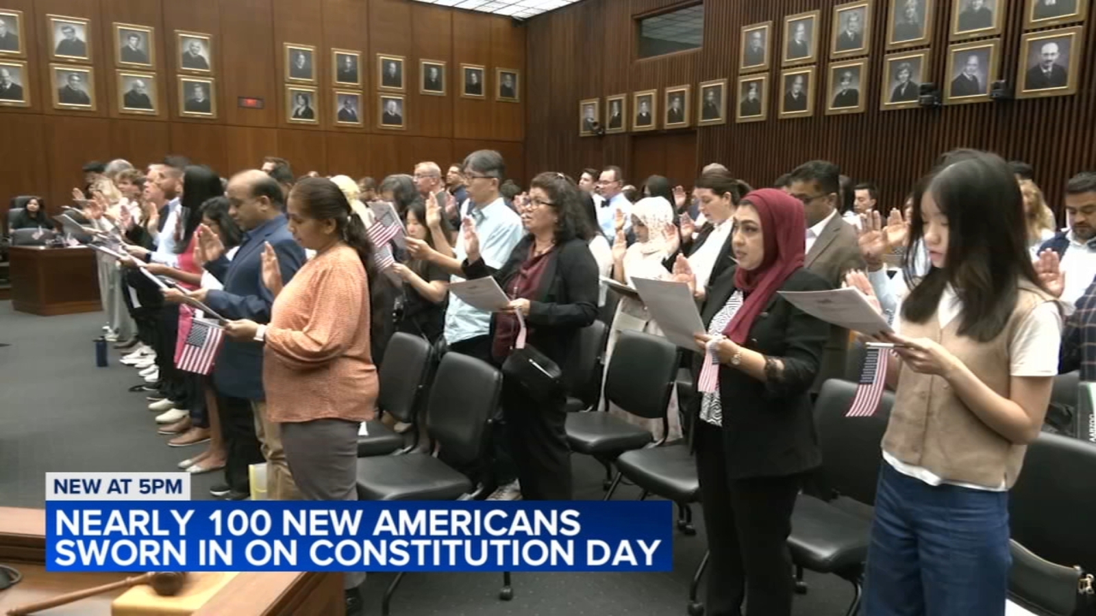 Constitution Day: Nearly 100 new US citizens sworn in at Dirksen ...