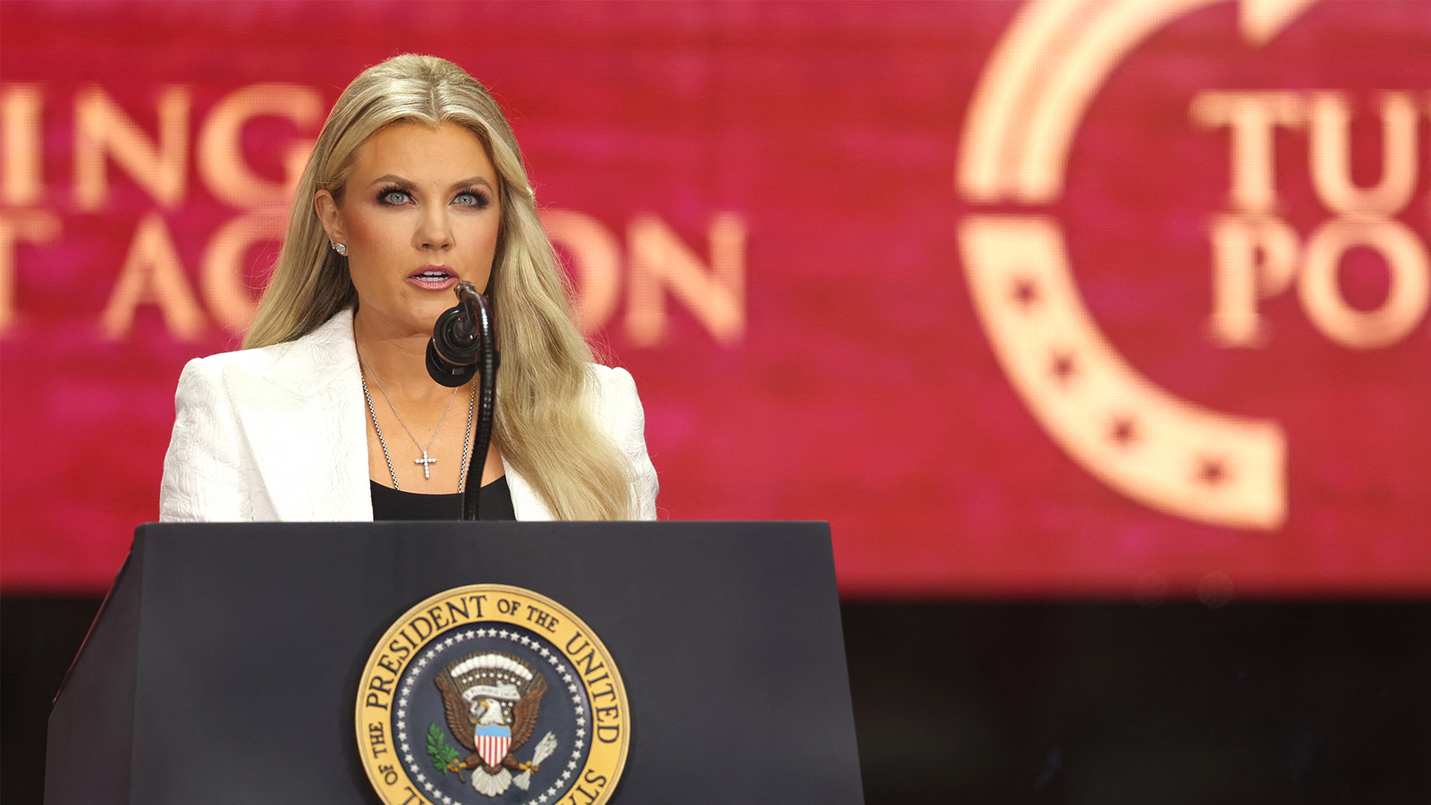 Erika Kirk thanks attendees, shares memory of seeing husband's body ...