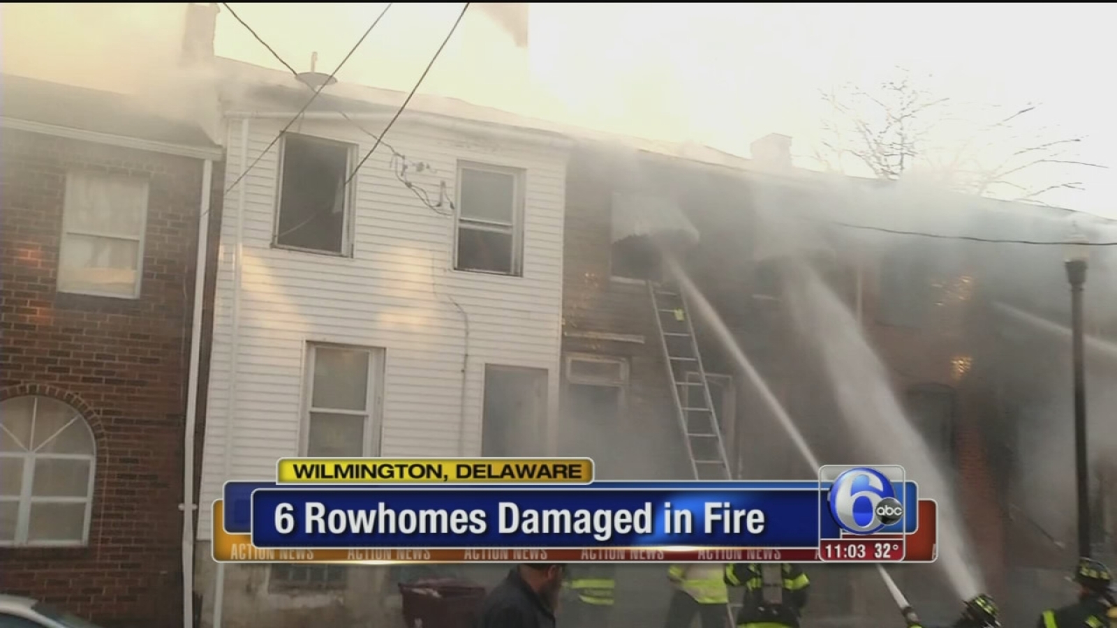 6 row homes damaged in Wilmington fire - 6abc Philadelphia