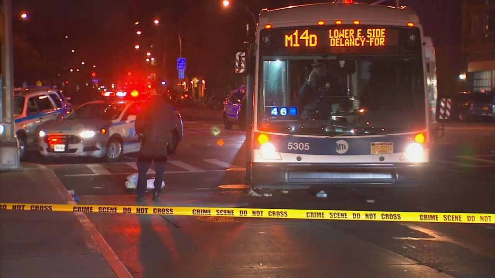 MTA bus driver arrested after woman hit, has leg pinned under bus ...
