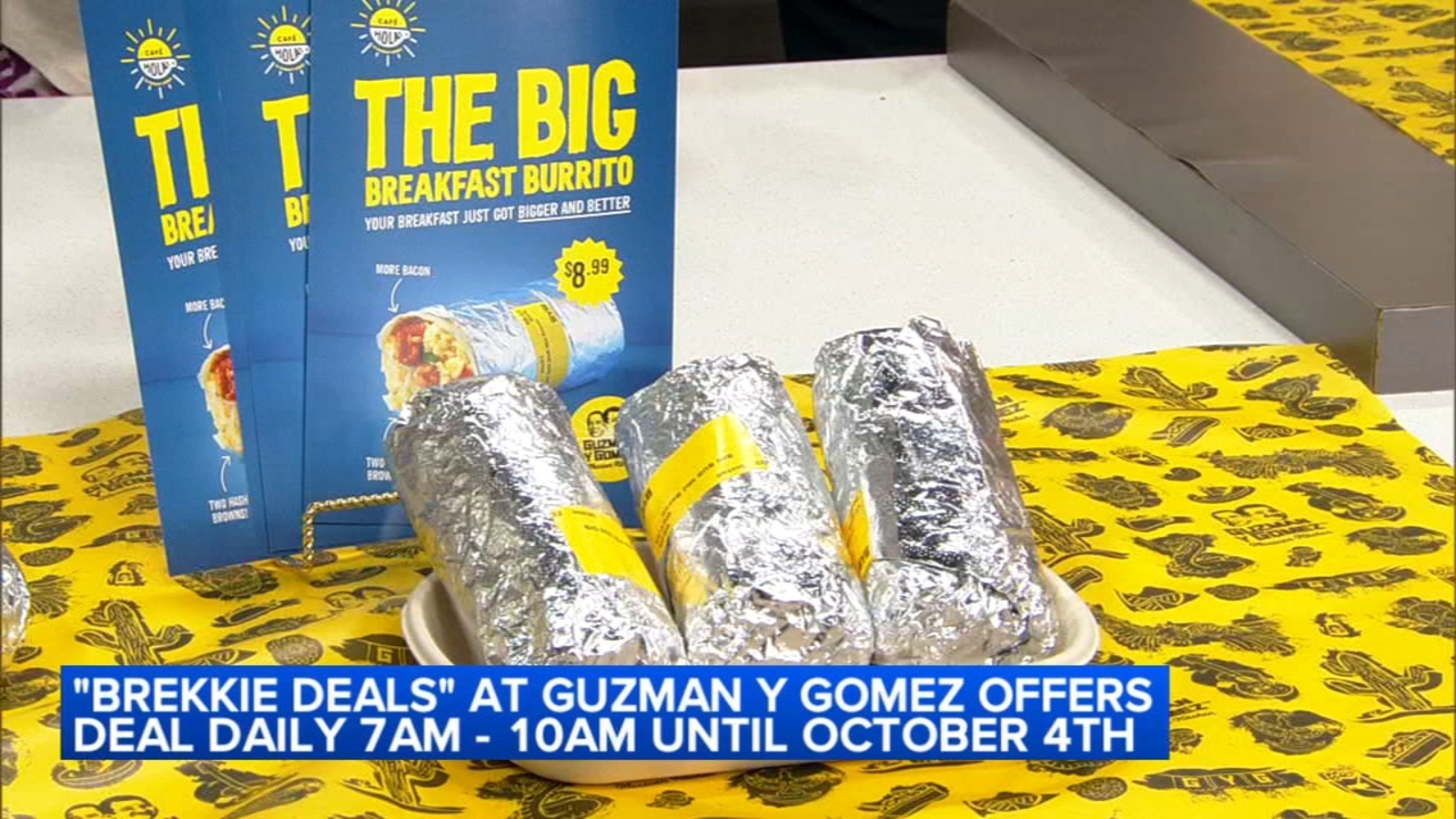 Guzman y Gomez celebrates Better Breakfast Day with $5 deals - ABC7 Chicago