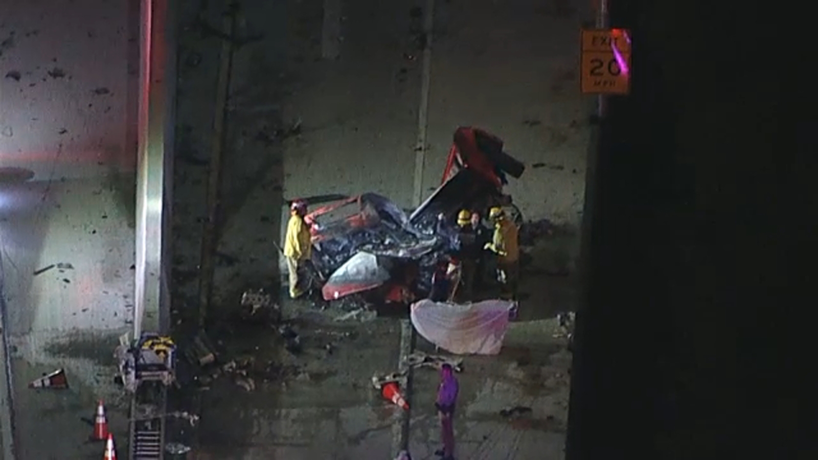 1 killed in fiery crash on 10 Freeway in West Covina - ABC7 Los Angeles