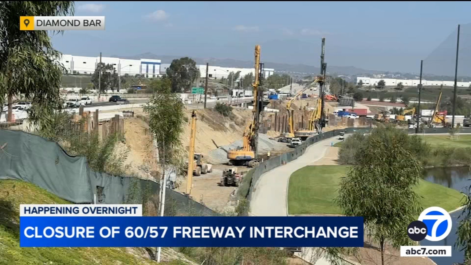 60 Freeway in Diamond Bar to close for hours Sunday; project aims to ...