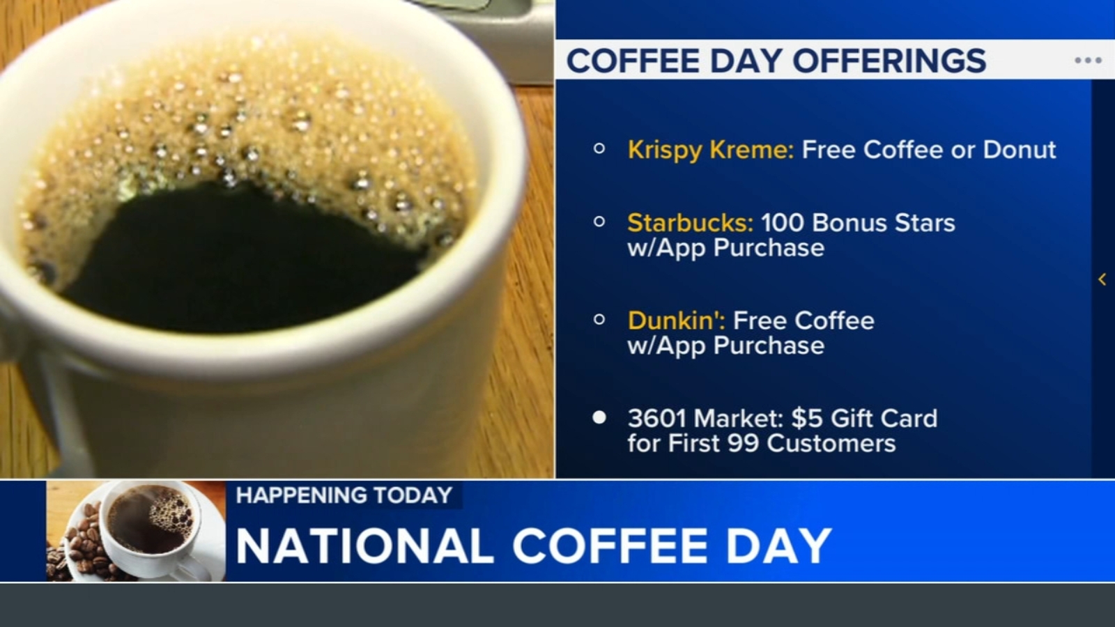 National Coffee Day 2025: Where to find deals - 6abc Philadelphia