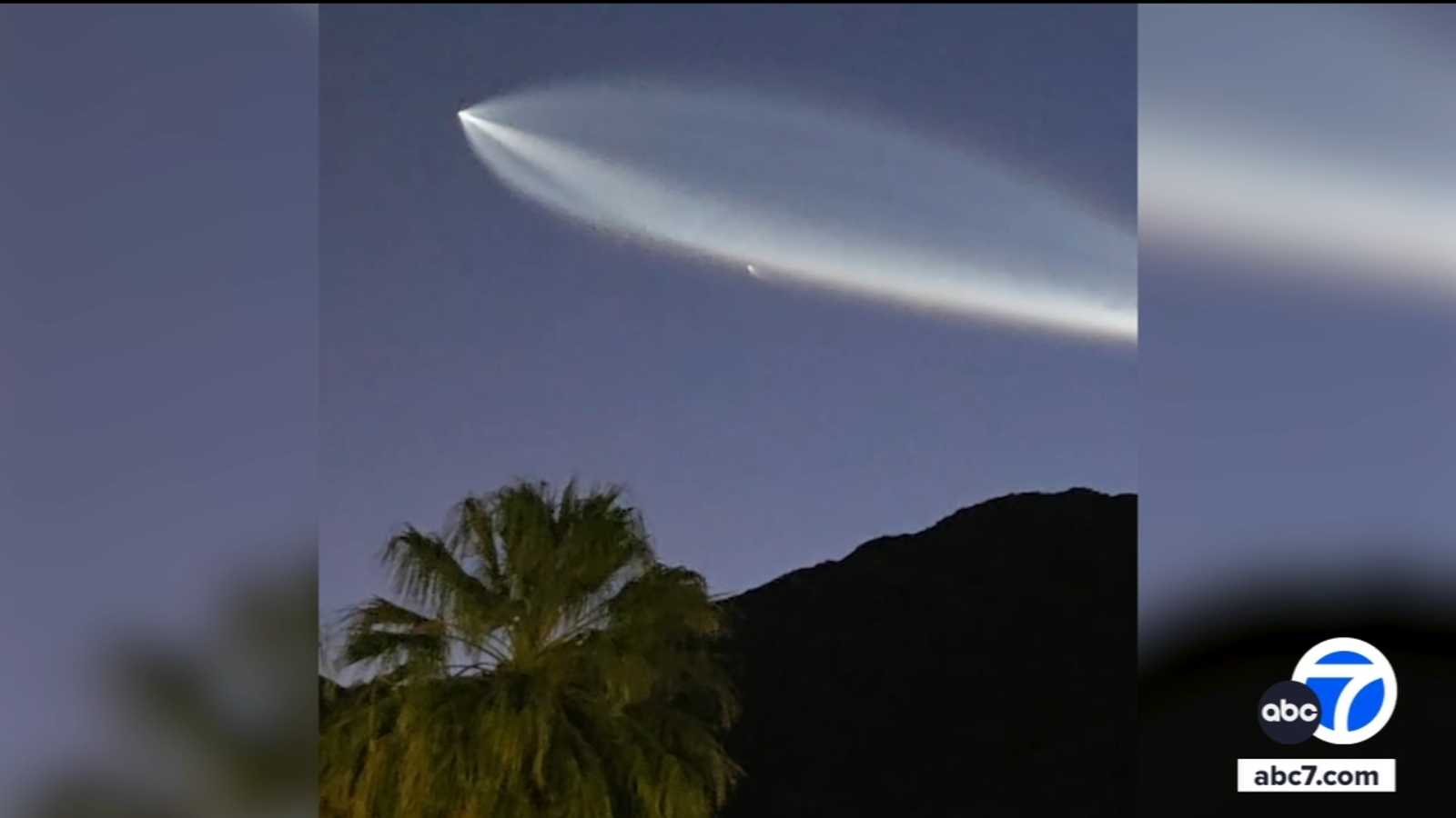 SpaceX rocket launch lights up sky across Southern California - ABC7 ...