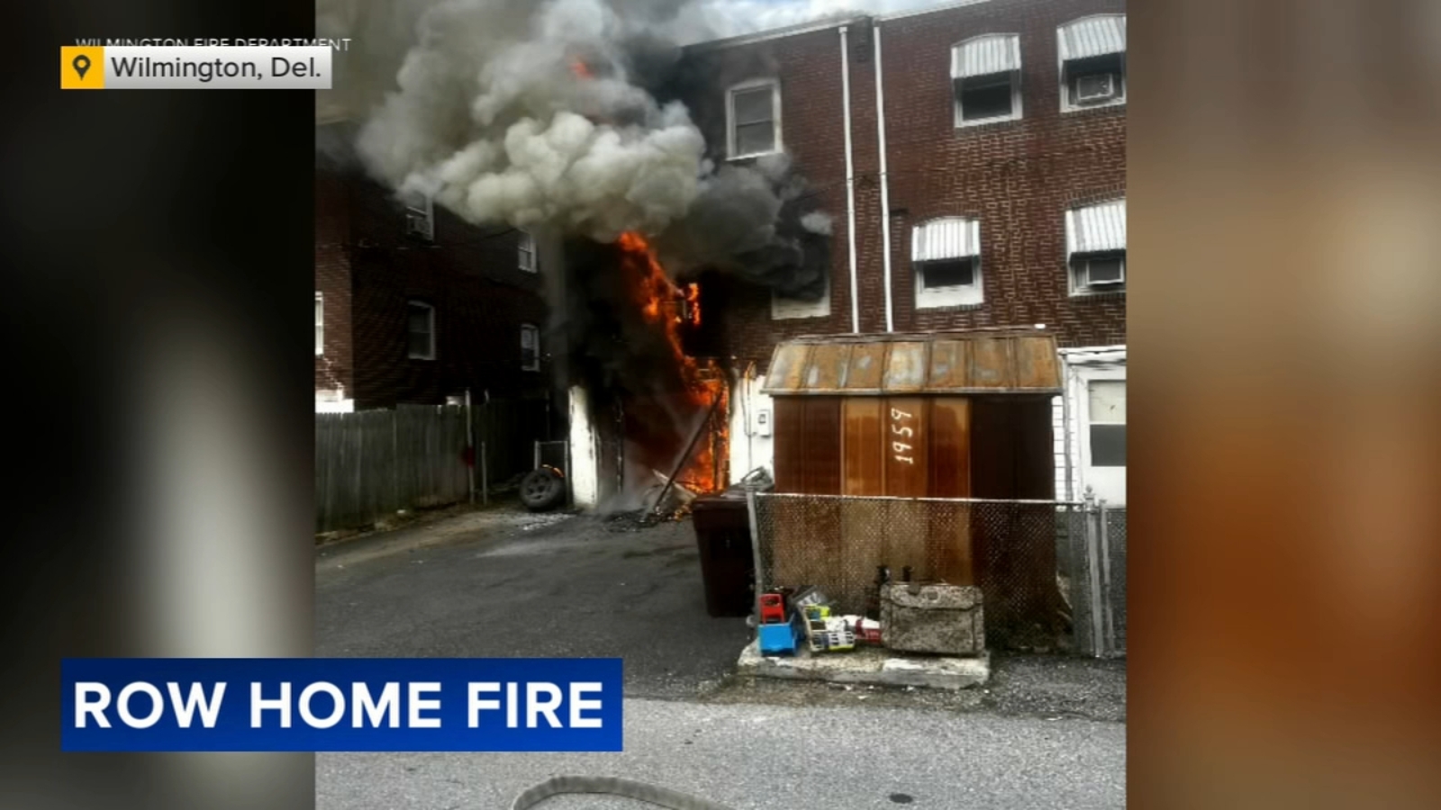 Rowhome fire on Lakeview Road in Wilmington, Delaware leaves two ...
