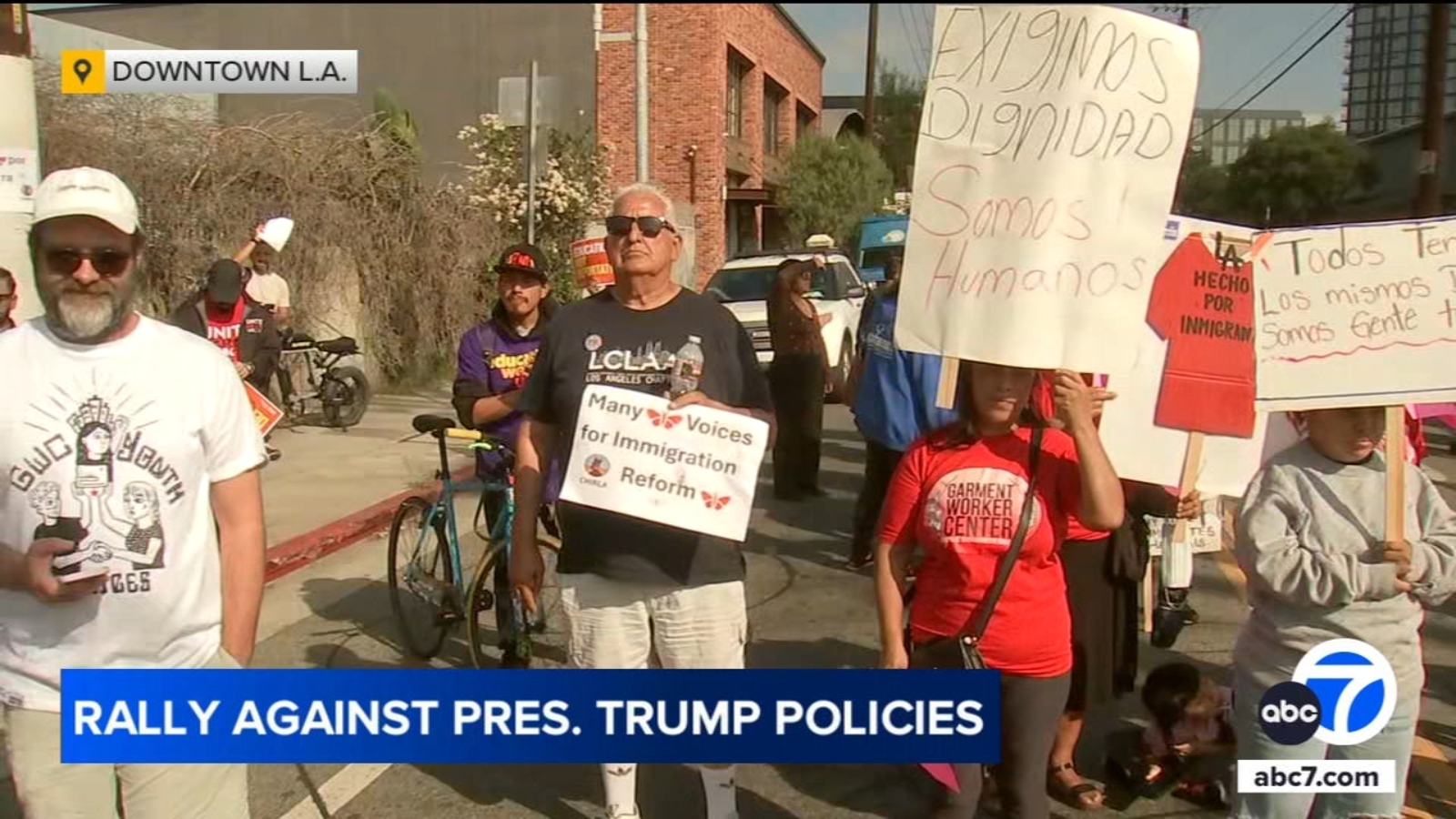 Rally in protest of President Donald Trump's policies, immigration ...